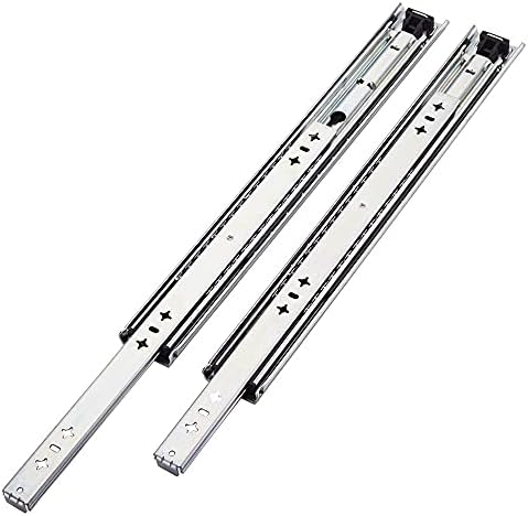 KRASTY Heavy Duty Drawer Slides,1Pair 36 Inch 260 Lb Capacity Full Extension Ball Bearing Side ...