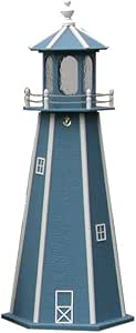 Amazon.com: Amish-Made Lighthouse Lawn Ornament with Revolving Beacon ...