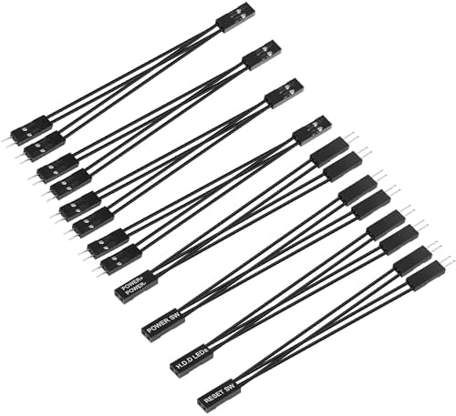 Amazon.com: GELRHONR 8PCS 2 Pins Single Female to Dual Male Jumper ...