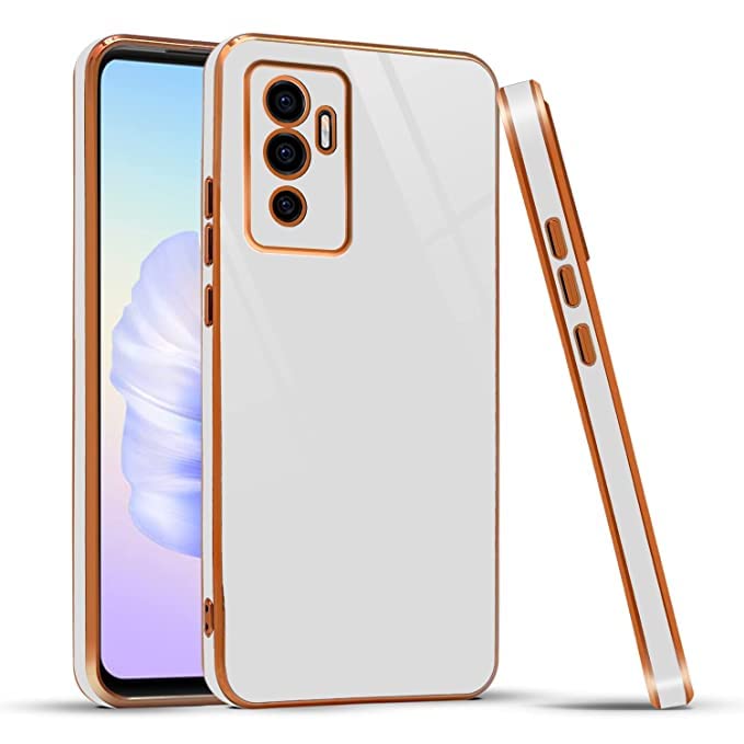 ALFA URBAN Silicone 6D Chrome Back Cover Case For Vivo V23E|Vivo Y75 4G ...