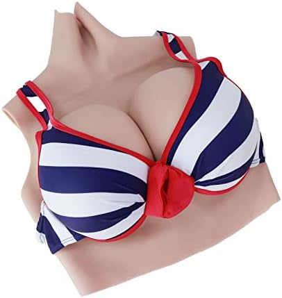ROANYER Silicone Breast Forms Large Size Fake Boobs for Crossdresser in 220-330lbs C G Cup ...
