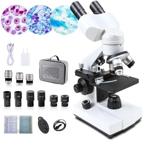 Amazon.com: Sedumic Compound Binocular Microscope 40X-2000X LED ...