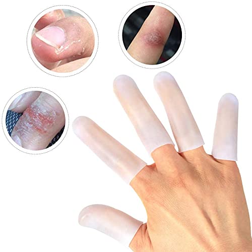 10 Pack Silicone Finger Protectors,Gel Finger Cots & Protector, Relief ...