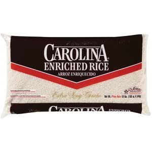 Amazon.com : Carolina Enriched Extra Long Grain Rice, 10 Lb (Case of 4 ...