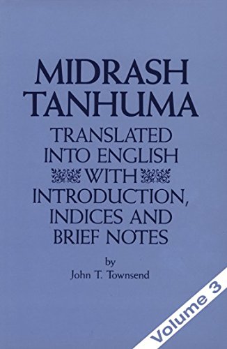 Midrash Tanhuma, Vol. 3: Townsend, John T.: 9780881257045: Amazon.com ...