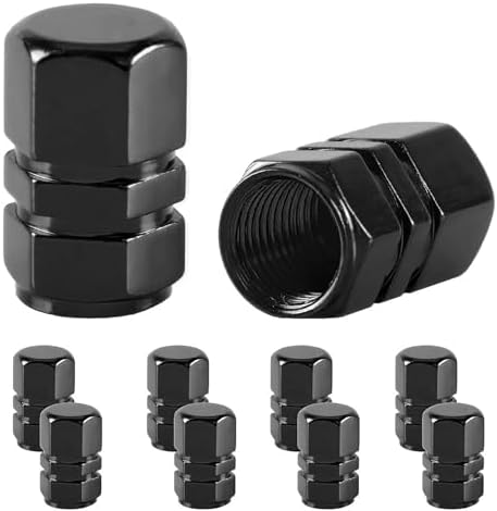 FUZVOL 8PCS Dust Caps Aluminium Alloy Tyre Valve Caps Leak-Proof Wheel ...