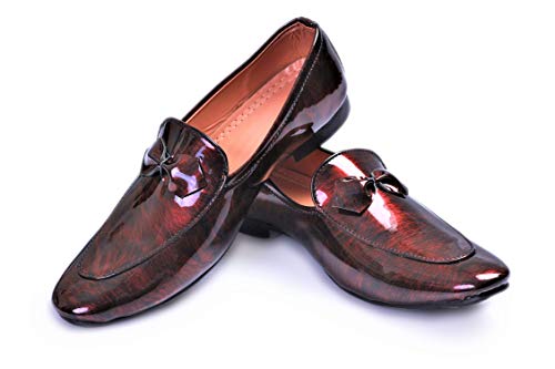 Buy SWANWOOD Men's Red Loafer -8 UK at Amazon.in