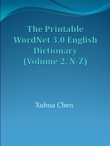 Amazon.com: The Printable WordNet 3.0 English Dictionary ((Volume 2. N ...