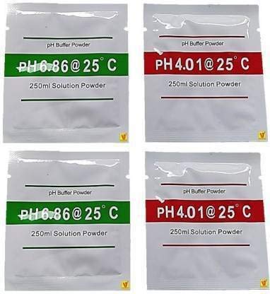 4 Pcs Ph Buffer Solution Powder Ph Test Meter Measure Calibration pH ...