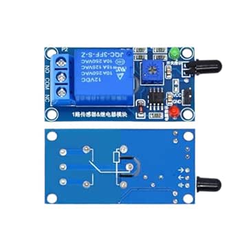 Amazon.com: IR Infrared 1 Channel 5V 12V Flame Detection Sensor Module ...