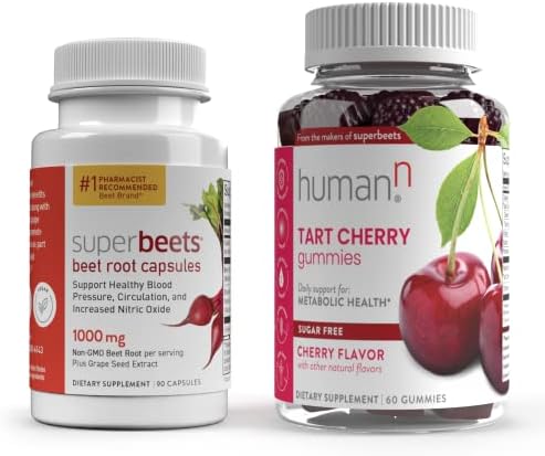Amazon.com: humanN SuperBeets Beet Root Capsules and Tart Cherry ...