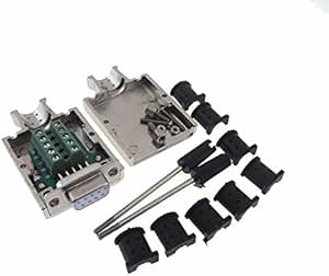 Amazon.com: DB9 Female Breakout Board D-Sub connector w/Two Piece Metal ...