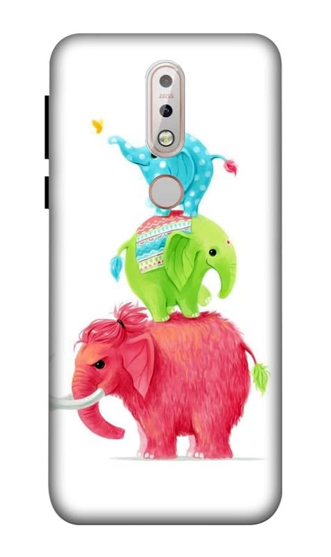 KACE Printed Hard Mobile Back Cover for Compatiblev Nokia 7, Designer ...