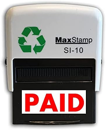 Paid Stamp in Red : Amazon.co.uk: Stationery & Office Supplies
