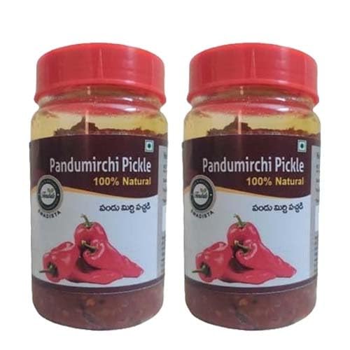 Tendrils Pandu Mirchi Pickle 250 Gms (Red Chilli Pickle) Pack Of 2 ...