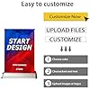 Amazon.com: ZORUMOI Custom Mini Retractable Banner Stand Customizable ...