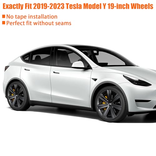 Snapklik.com : POSWIS Tesla Model Y Wheel Covers 19 Inch Hubcaps Fit ...
