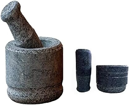 RARE OCEANS Stone Mortar and Pestle/Khal Dasta Ural Set/Khalbatta okhli ...