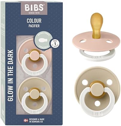 Amazon.com : BIBS Pacifiers 0-6 Months | 2-Pack Soothers | Symmetrical ...