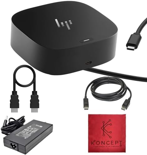 Amazon.com: HP USB-C Universal Docking Station Bundle with Docztorm Hub ...