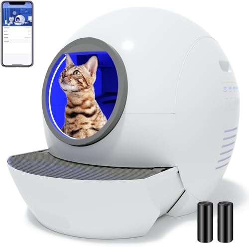 SMARTELF Self-Cleaning Cat Litter Box 2.0: Extra Large Automatic Cat ...