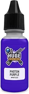 Amazon.com: Huge Miniatures Acrylic Paint, Photon Purple Model Paint ...