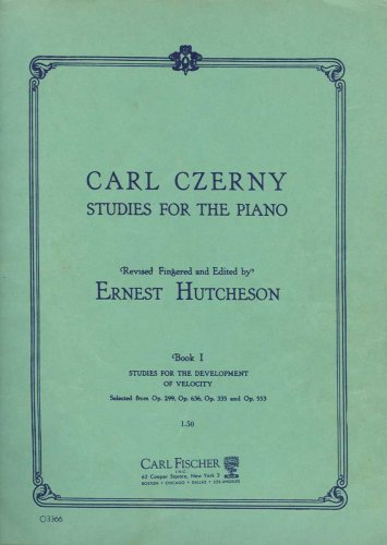 Carl Czerny Studies For The Piano (Studies For The Development Of ...