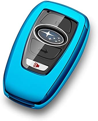 Amazon.com: Tengare Subaru Forester Key Fob Cover Blue Car Key ...