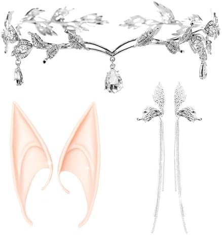 Amazon.com: FRESHME Fairy Elf Ears with Celtic Headpiece Kit - Elf Ears ...