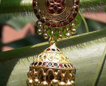 Dubori Assamese Japi Jhumka Ear Rings, 1 Pair : Amazon.in: Jewellery