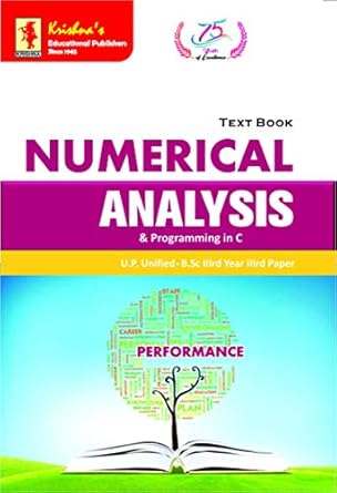 Buy TB Numerical Analysis & Programming in 'C' | A.R. Vasishtha | 743 ...