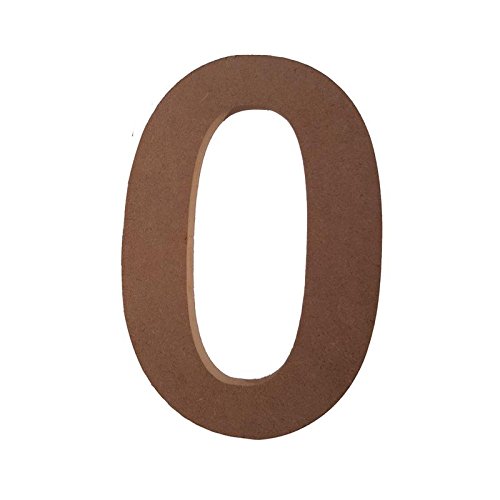 Fizza Interiors | MDF Wood Alphabets, Letters & Numbers - 0 (9 inch ...