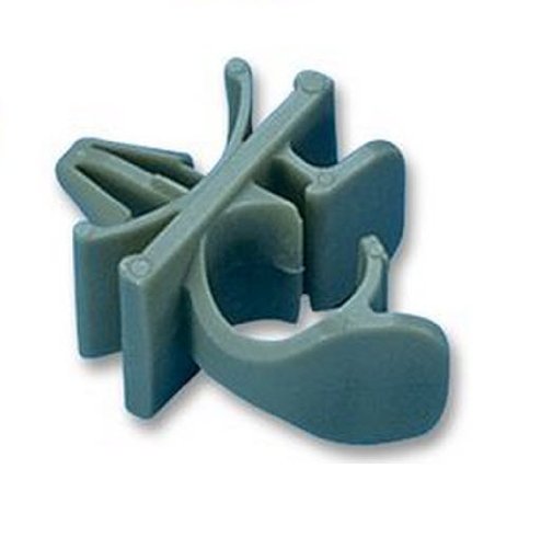 Panduit LWC100-H25-L14 Latching Wire Clip, Nylon 6.6, Push Barb ...