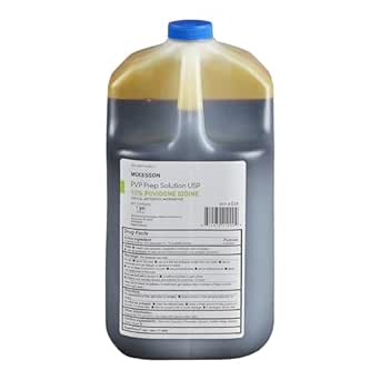 Amazon.com: McKesson PVP Prep Solution USP, 10% Povidone-Iodine, 1 gal ...