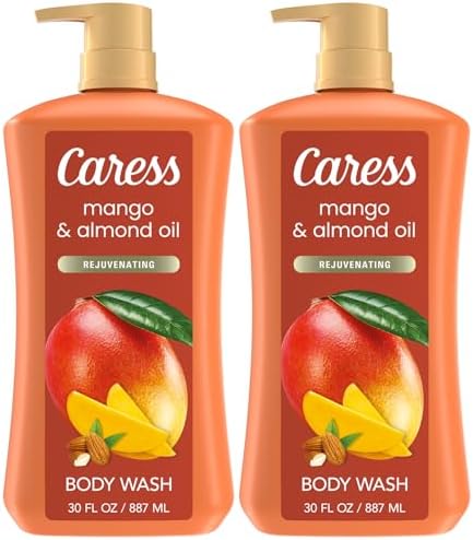 Amazon.com : Caress Body Wash, Mango & Almond Oil 2-Pack – Moisturizing ...