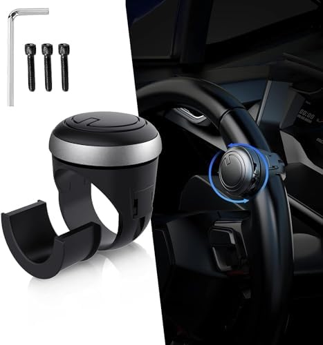 Car Accessories Universal Steering Wheel Spinner Metal Car Power Handle ...