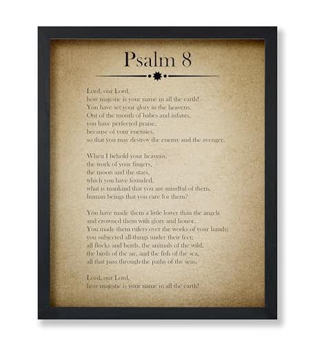 Amazon Monem Art Psalm 8 Poster Bible Print Bible Verse Art