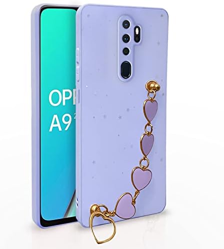 Pikkme Oppo A5 2020 / A9 2020 Back Cover for Girls | Heart Shaped Metal ...