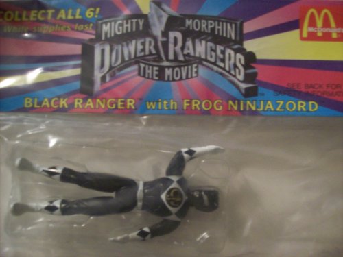 Mighty Morphin Power Rangers the Movie Black Ranger with Frog - Want It All