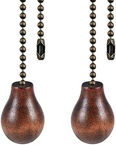 Akahttbn Ceiling Fan Chain Pulls Decorative Ornaments 12 Inches Walnut ...