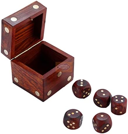 Buy Ortus Arts® Handmade Indian Dice Game Set with Decorative Storage ...