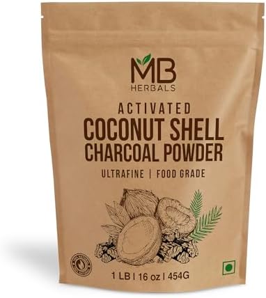 Amazon.com : MB Herbals Activated Coconut Shell Charcoal Powder 1 LB ...