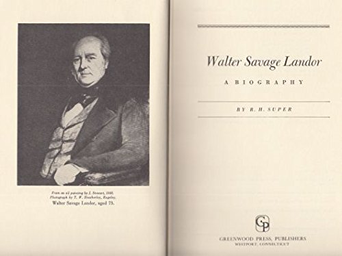 Amazon.com: Walter Savage Landor: 9780837197838: Super, R. H.: Books