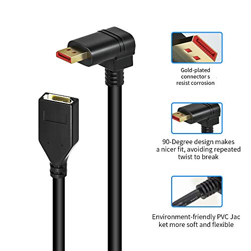 Snapklik.com : ALYYDBG 8K/60Hz 90 Degree Angle Displayport 1.4 ...