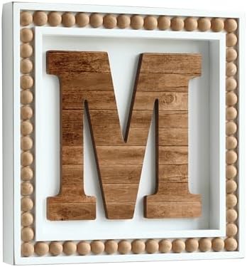 Amazon.com : COLLECTIVE HOME - Monogram Wall Signs, Wood Letter Decor ...