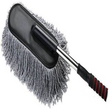 Microfiber Car Cleaning Retractable Brush Duster Round Shaped Duster ...