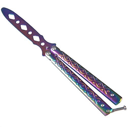 Snapklik.com : Balisong Practice Butterfly Knife - Stainless Steel ...