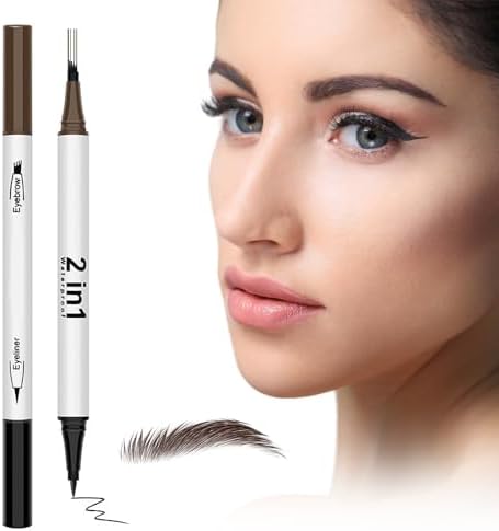 Amazon.com : 2 PCS 4-Head Split Waterproof Long-lasting Wild Eyebrow ...