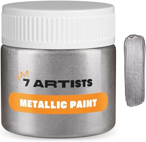 DecoArt Acrylic Paint, Silver Morning, 59 ml (Pack of 1)(Package may ...