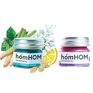 Amazon.com : Homhom Shallot Nourishing Oil + Natural Balm Set 2 Pcs.25g,1Pcs. : Beauty ...